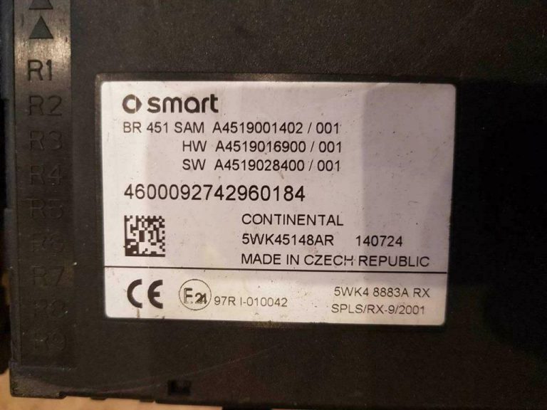 SMART 450 451 452 SAM module software overzetten – Lynx Reman